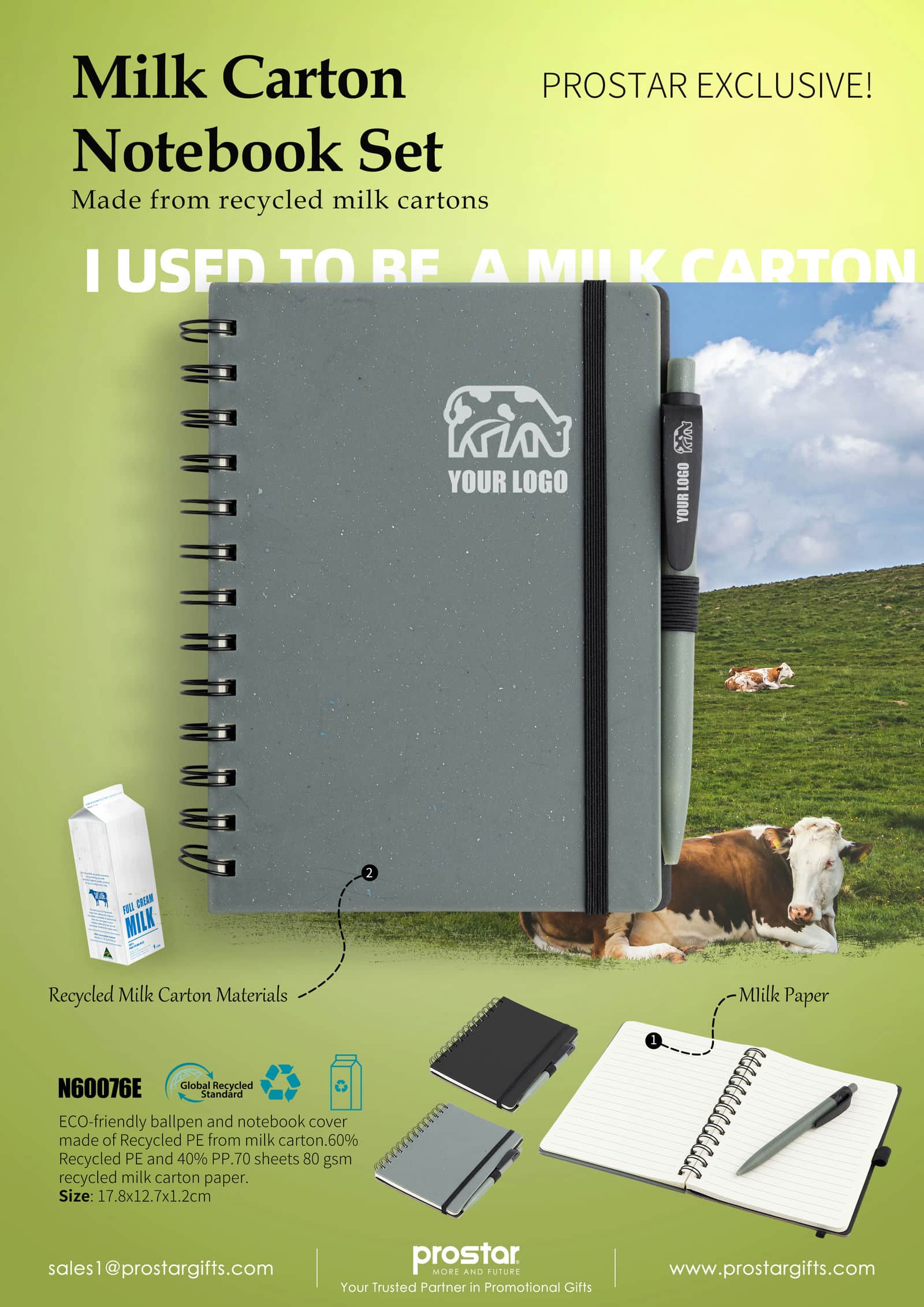 Milk Carton Notebook Set – Prostar-Promotional Gifts